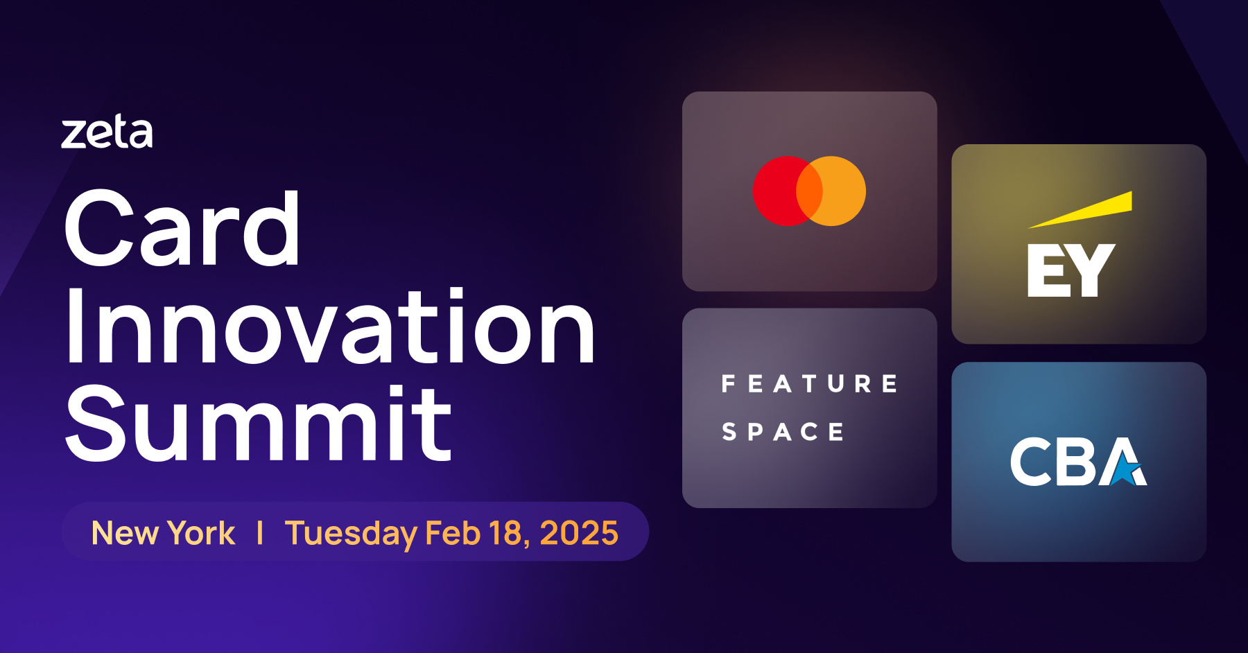 Card Innovation Summit NYC 2025 for Issuers | Zeta